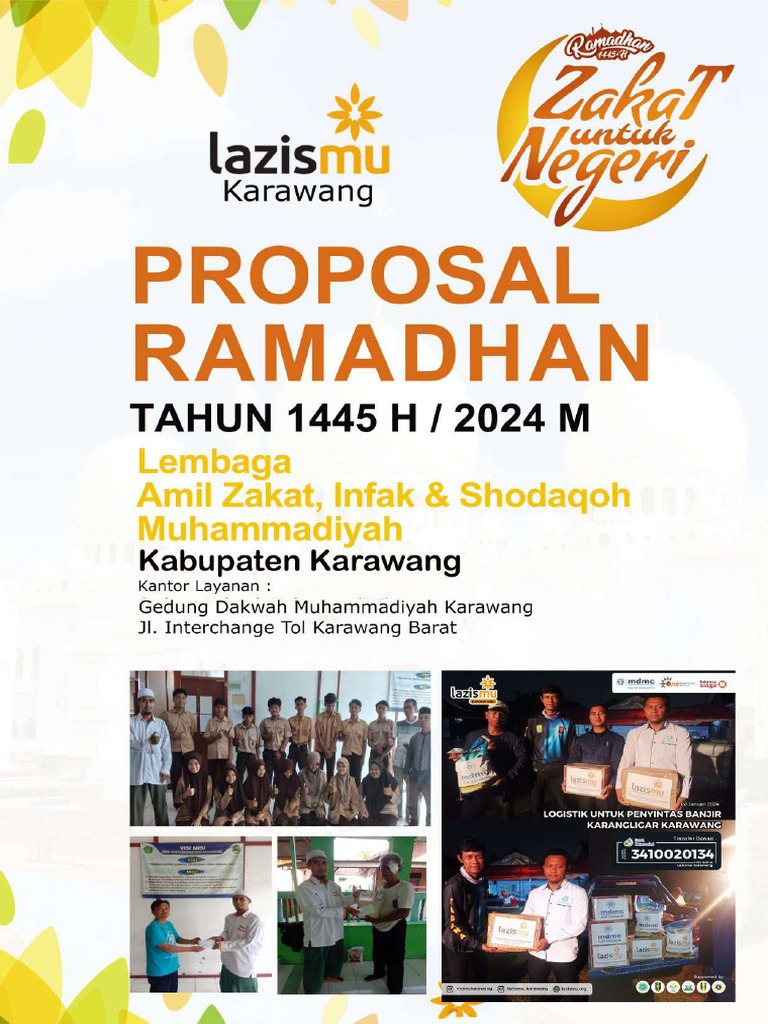 Proposal Ramadhan Lazismu Karawang | PDF