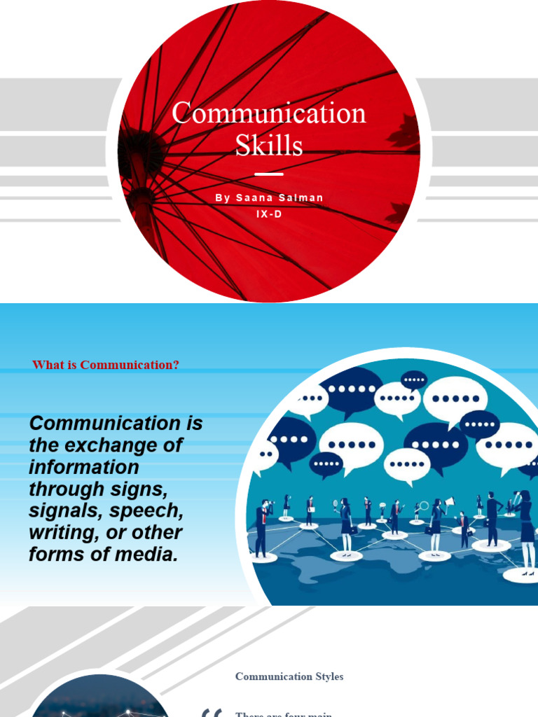 Communication Skills | PDF | Communication | Nonverbal Communication