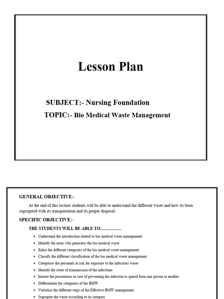 Lesson-Plan BMW | PDF | Infection | Hiv/Aids