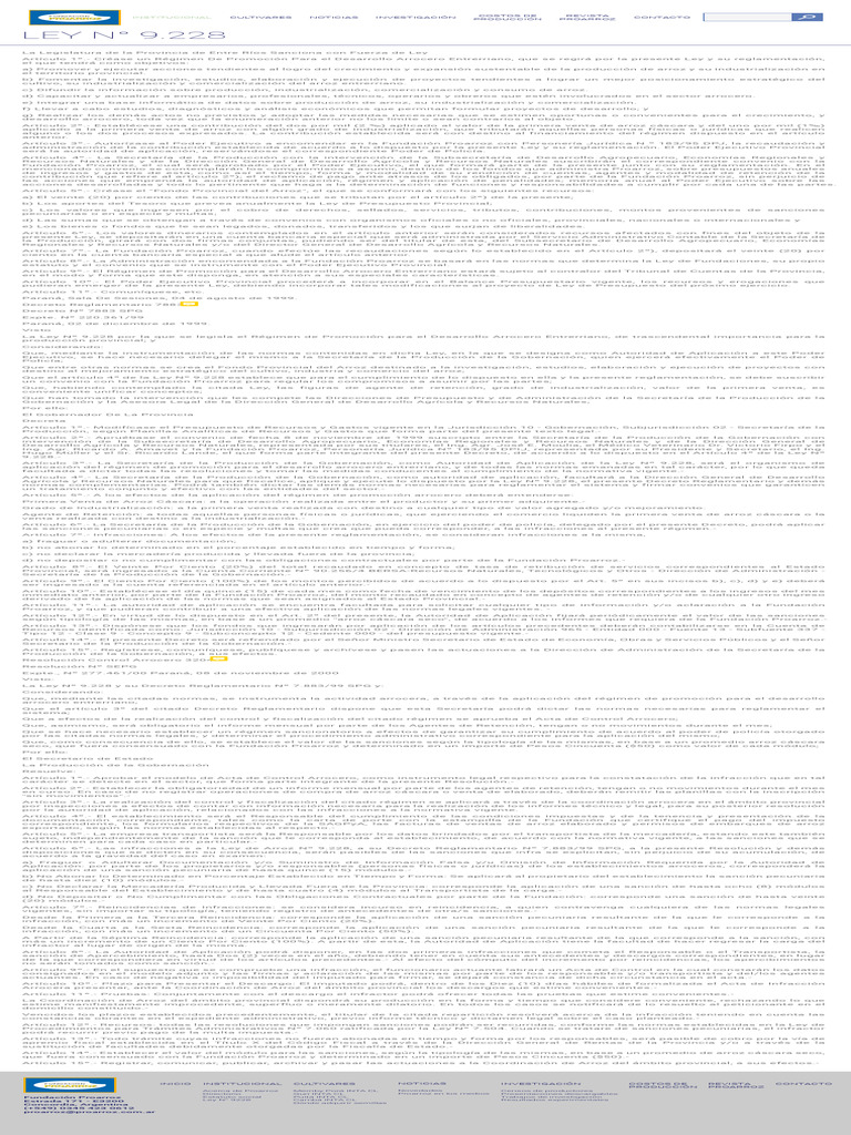 Ley 9228 | PDF | Multa (pena) | Presupuesto