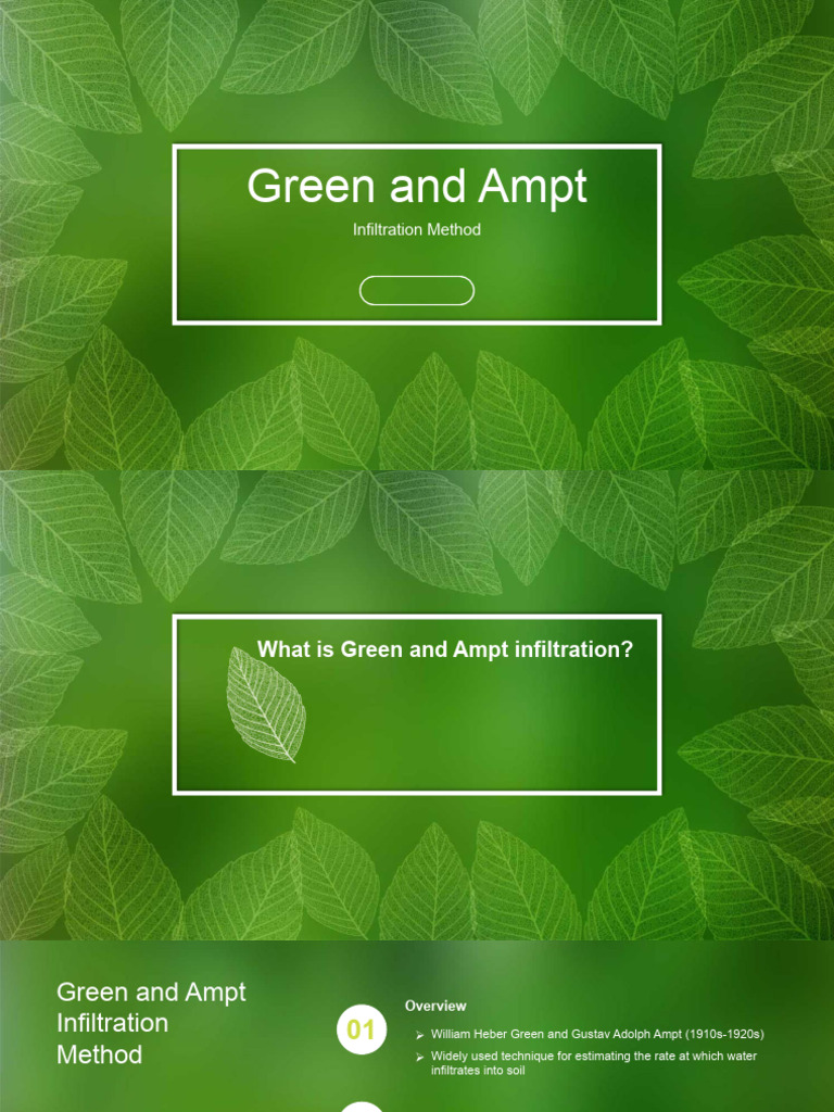 Green and Ampt Infiltration Method | Download Free PDF | Soil | Applied ...