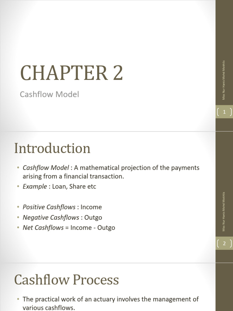 453 - CHAPTER 2 - Cashflow Model | PDF | Stocks | Dividend