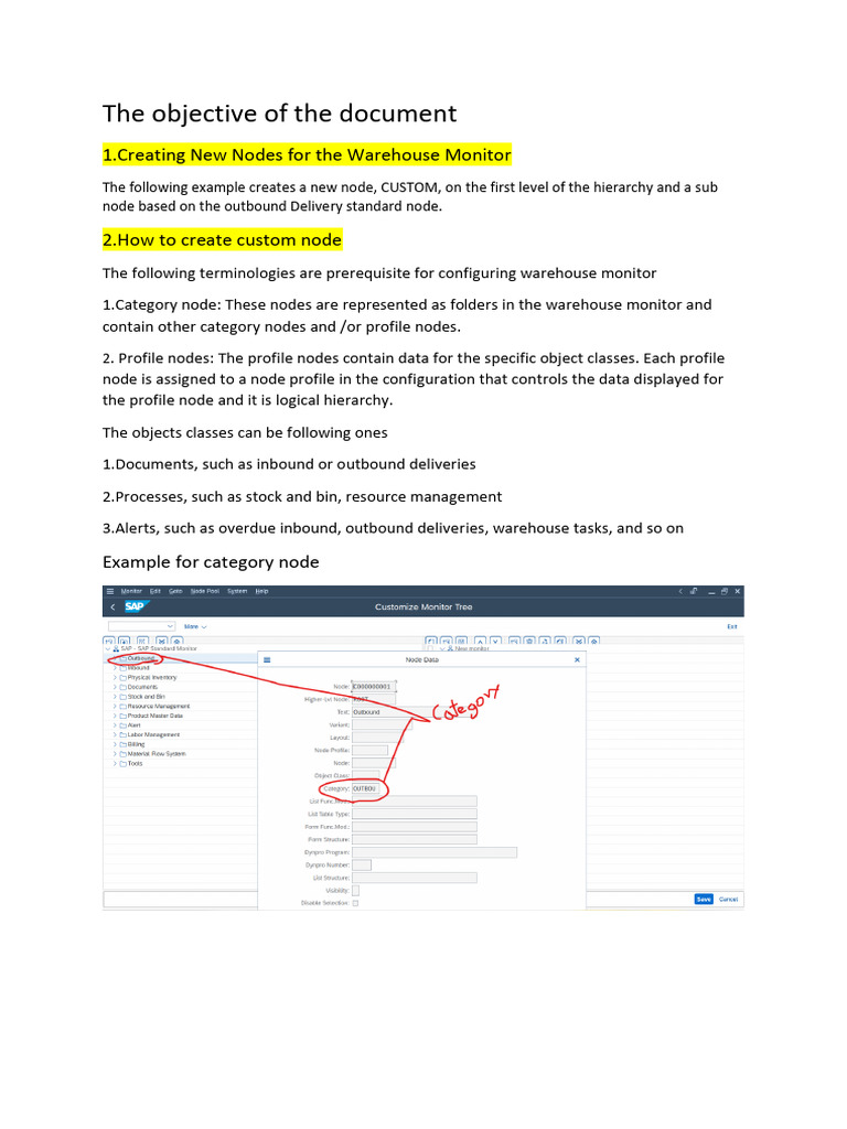 Customizing SAP Warehouse Monitor Nodes | PDF | Finance & Money ...