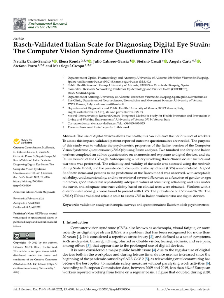 Cvs Questionnaire | PDF | Validity (Statistics) | Coefficient Of Variation