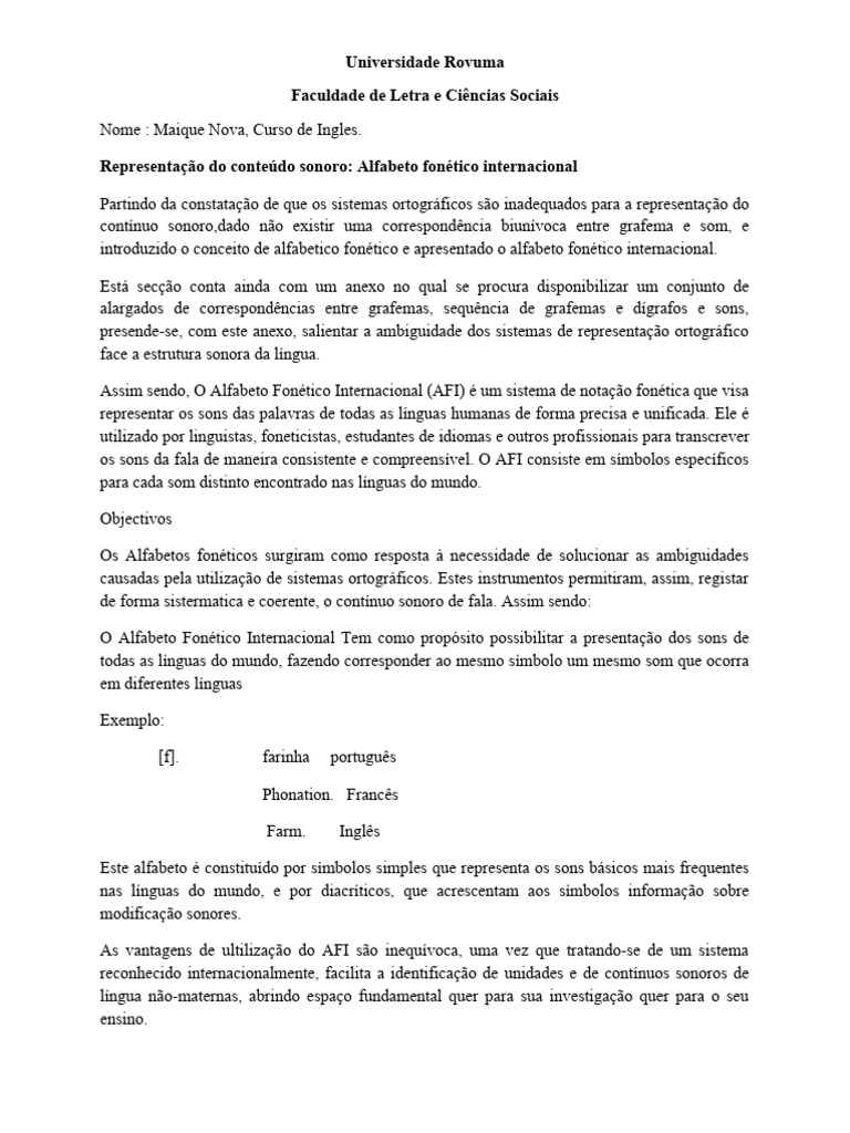 Fonetica E Fonologia Do Português Pdf Fonética Linguística