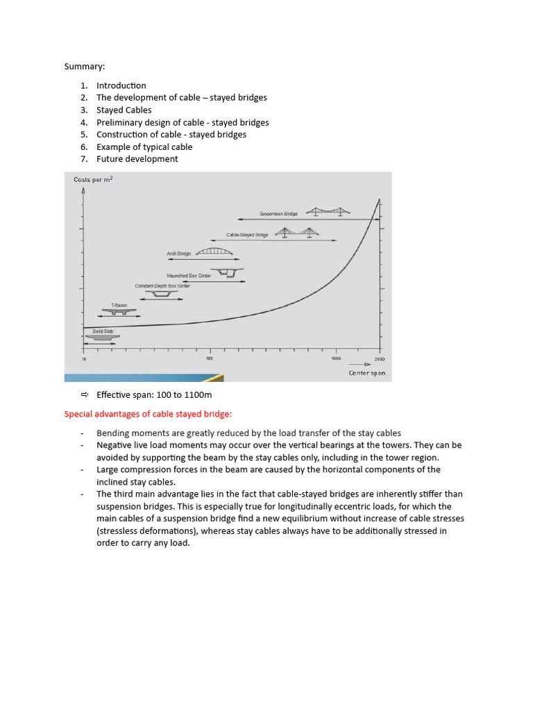 Cable-Stayed Bridge Design Guide | PDF | Beam (Structure) | Bending