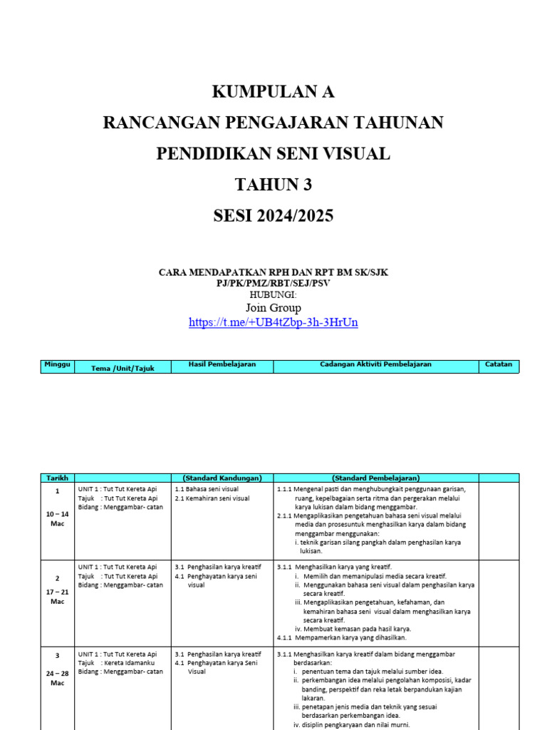 RPT PSV TH 3 2024 2025 | PDF