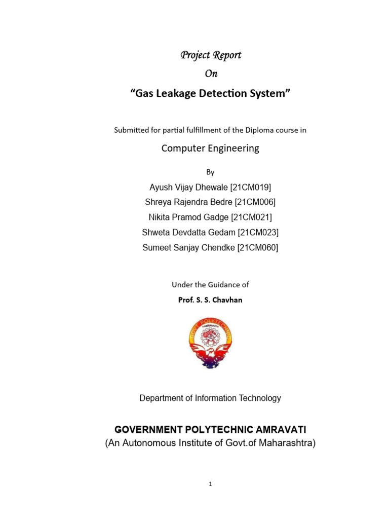 Gas Leakage Detection System Pdf Internet Of Things Natural Gas