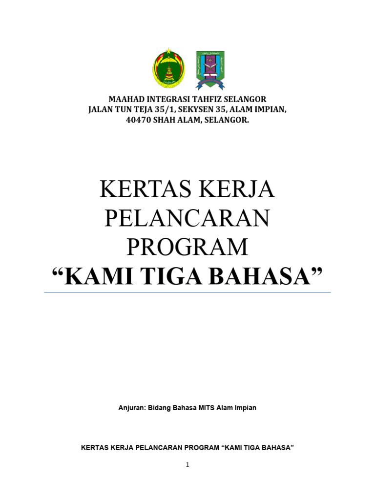 Pelancaran Program Tiga Bahasa MITS | PDF | Karier & Perkembangan ...