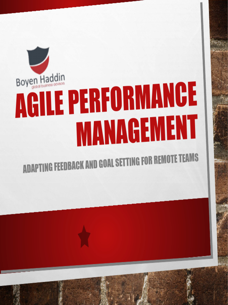 Agile Performance Management | PDF | Agile Software Development ...