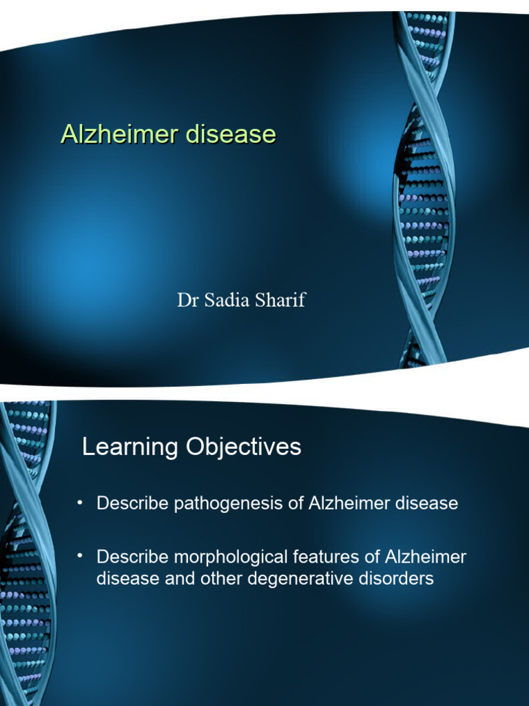 Understanding Alzheimer Disease Pathology | PDF | Alzheimer's Disease ...