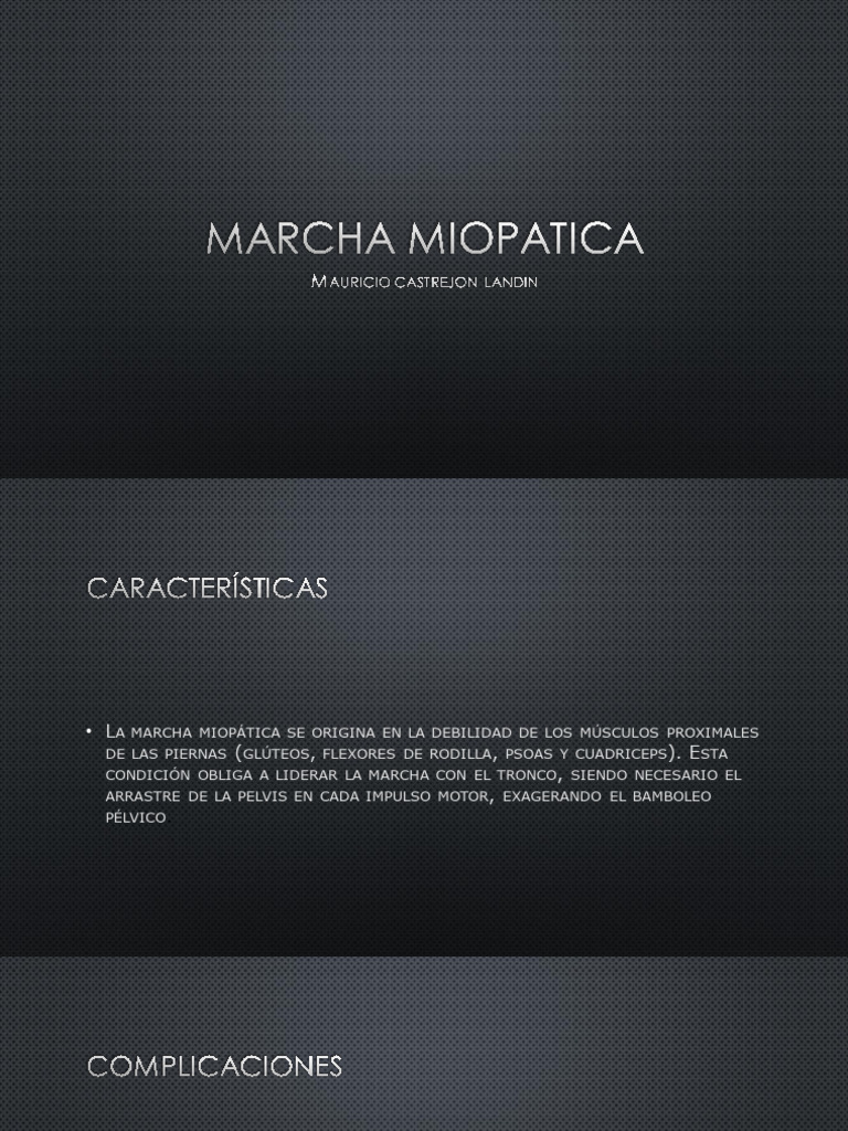 Marcha Miopática: Causas y Tratamiento | PDF | Hogar, jardinería y ...