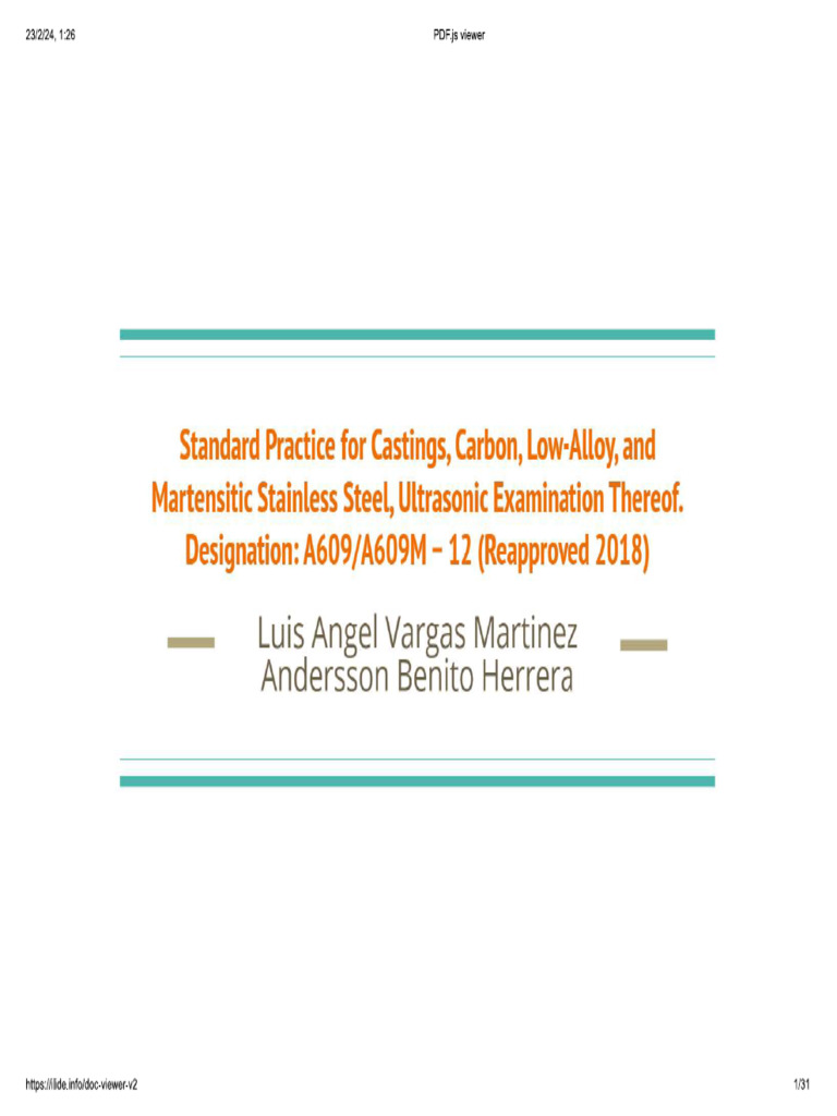 Astm A609 - Rotated | PDF