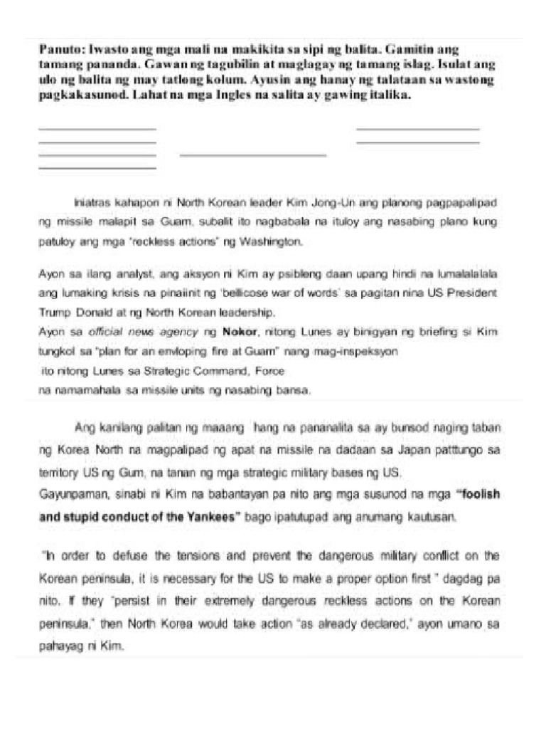 Copy Reading Data Sheet | PDF Copy Reading Data Sheet | PDF