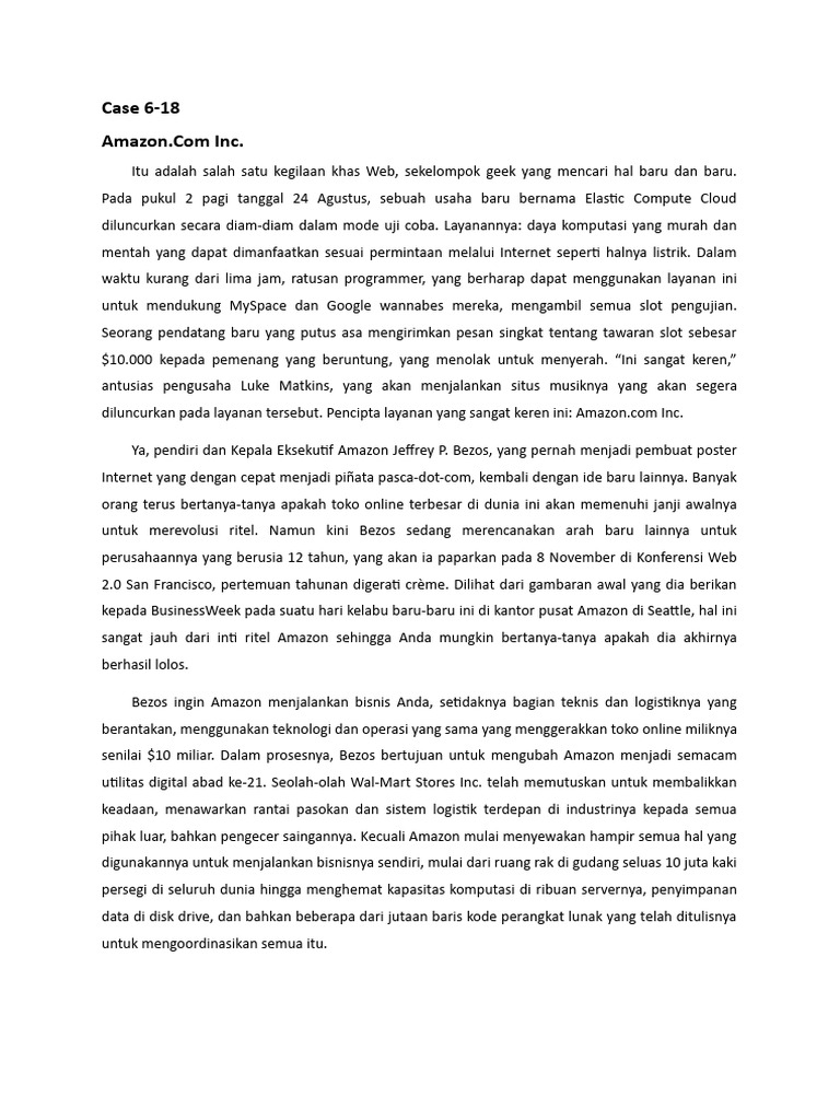 Translated Amazon Case | PDF | Komputer