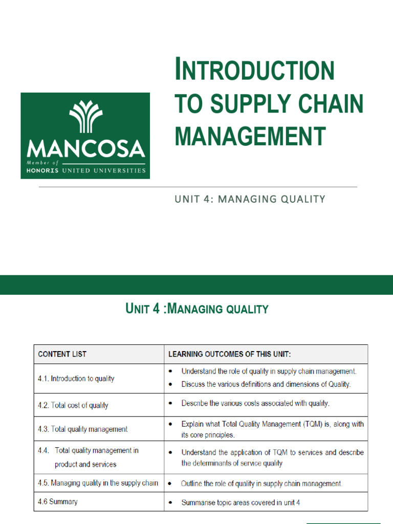 Managing Quality | PDF | Product (Business) | Iso 9000