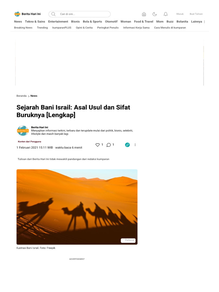 Sejarah dan Asal Usul Bani Israil | PDF