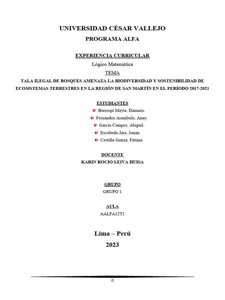 Proyecto Alfa Emprendedro0911 2 | PDF | Deforestación | Los bosques