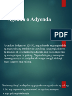 Halimbawa NG Adyenda | PDF