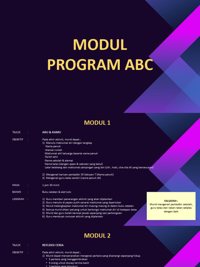 Modul Abc 456 | PDF | Karier & Perkembangan