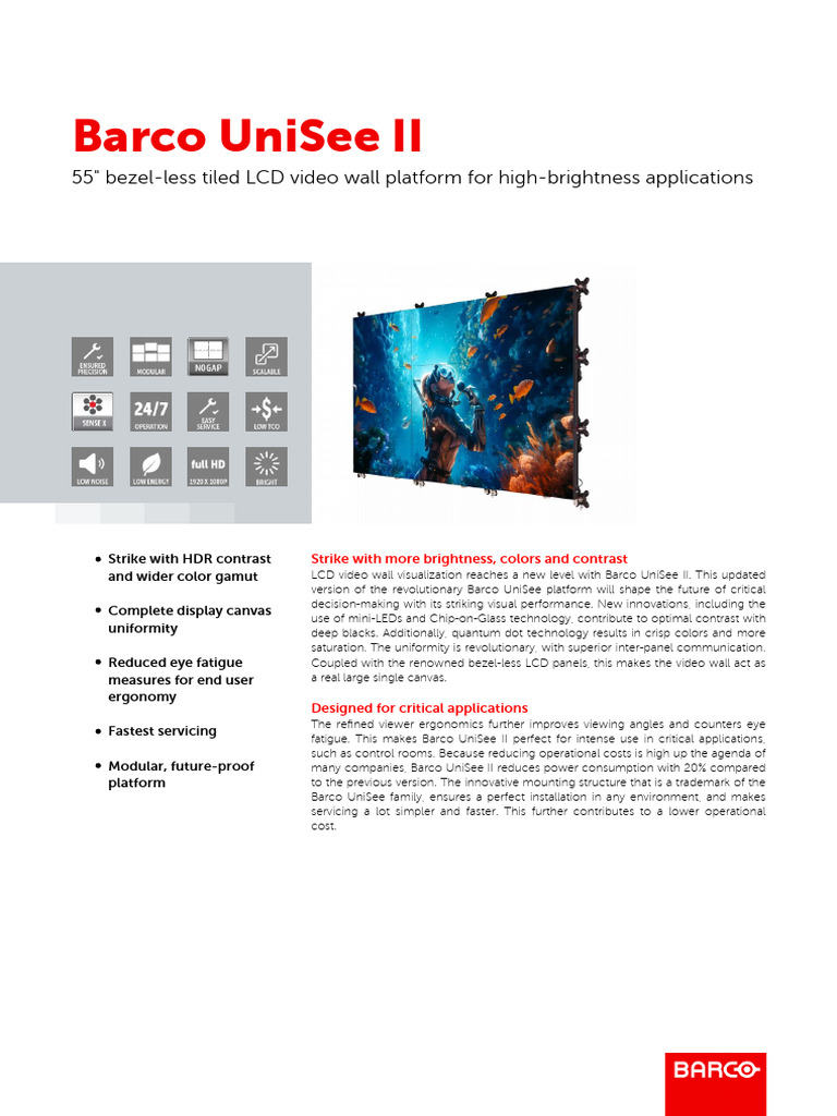Barco UniSee II - en - 1702907889.8153024 | PDF | Information And ...