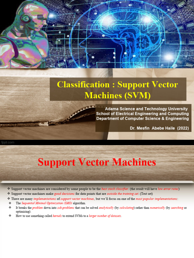 Support Vector Machines Guide | PDF | Support Vector Machine | Statistical Classification