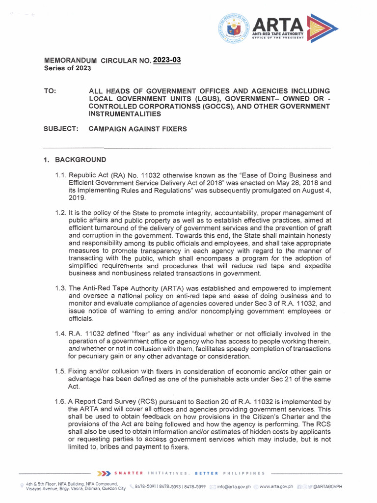 Campaign Against Fixers in Government | PDF | Justice | Crime & Violence