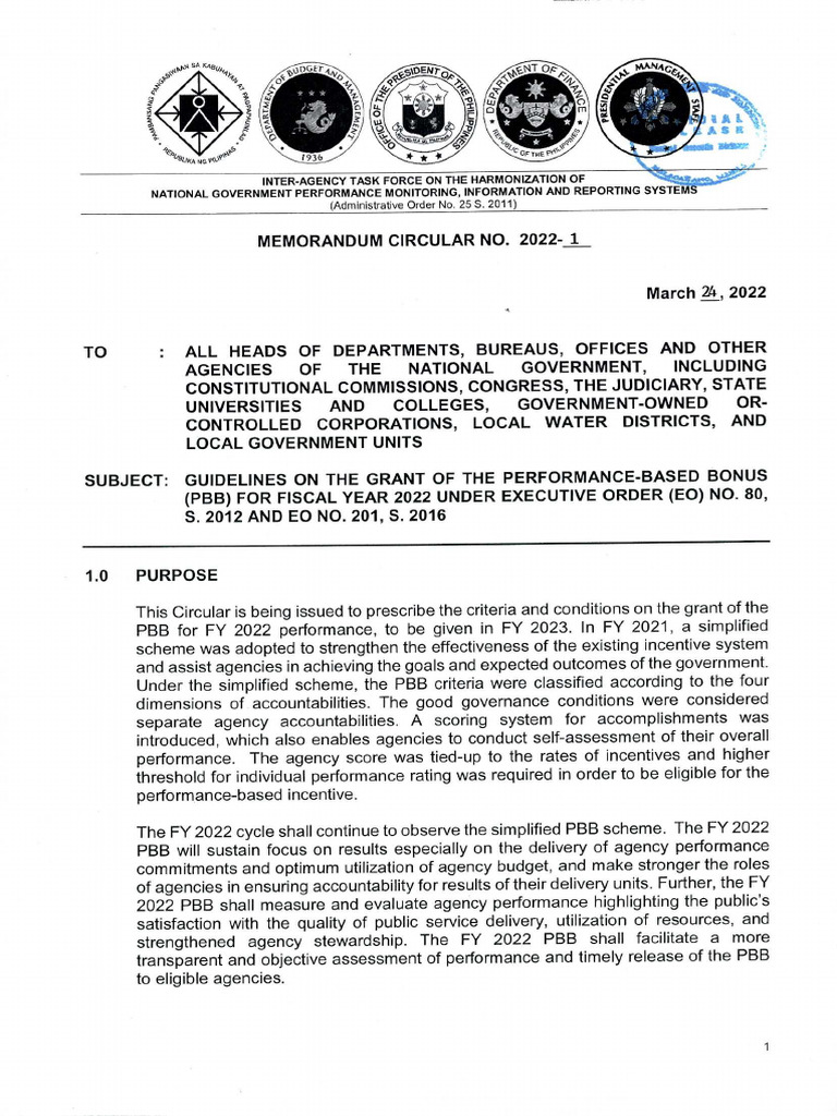 AO25 IATF Memorandum Circular 2022 1 | PDF