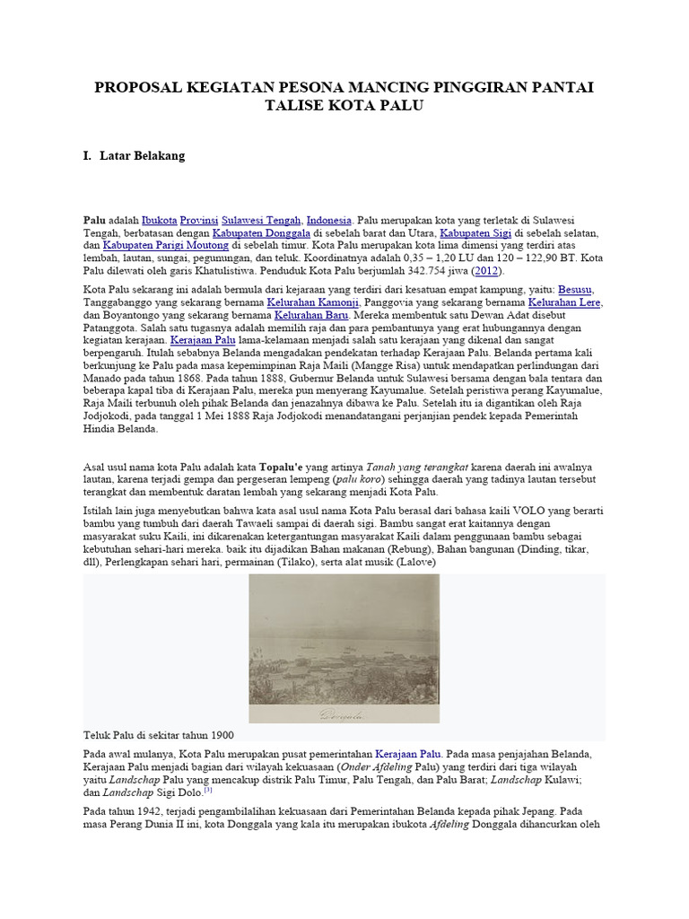 Lomba Mancing Pantai Talise Palu | PDF