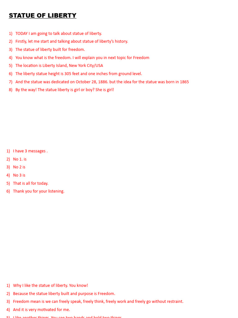 Statue Liberty HIstory Presentation | PDF Statue Liberty HIstory Presentation | PDF