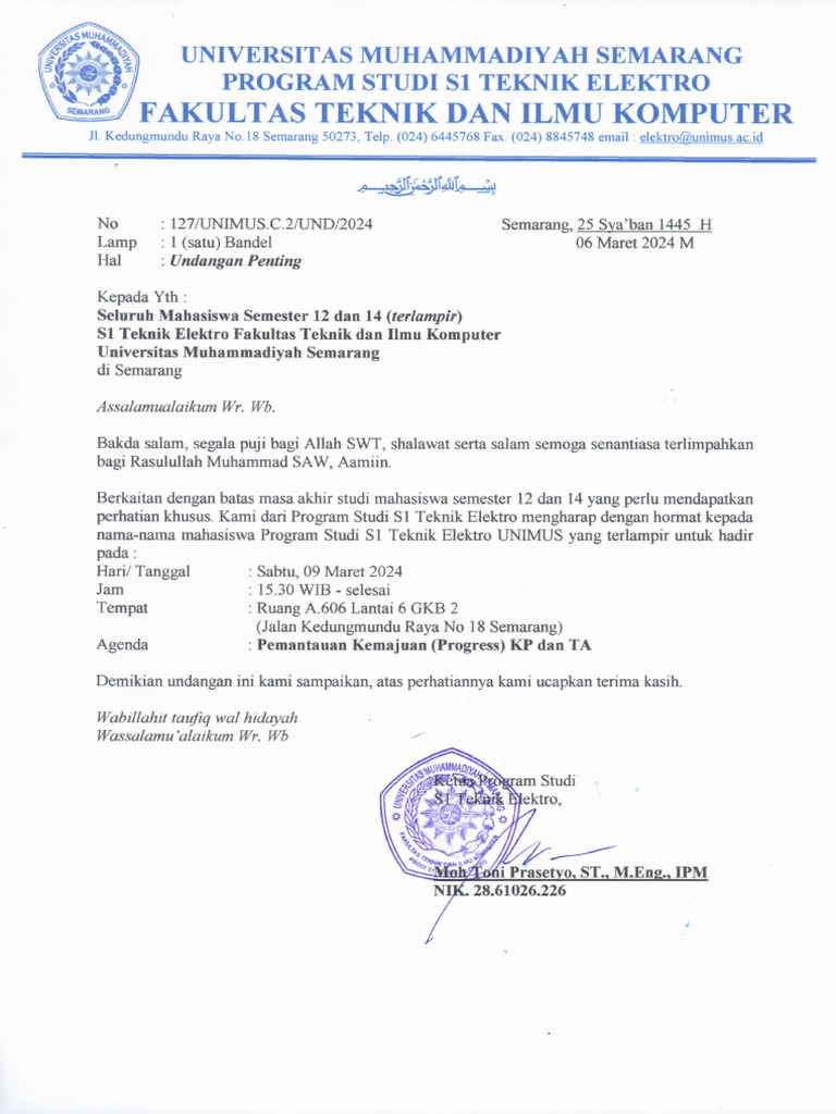 127-Und Penyelesaian Tugas Akhir Utk Mahasiswa Akhir Genap 23-24 | PDF