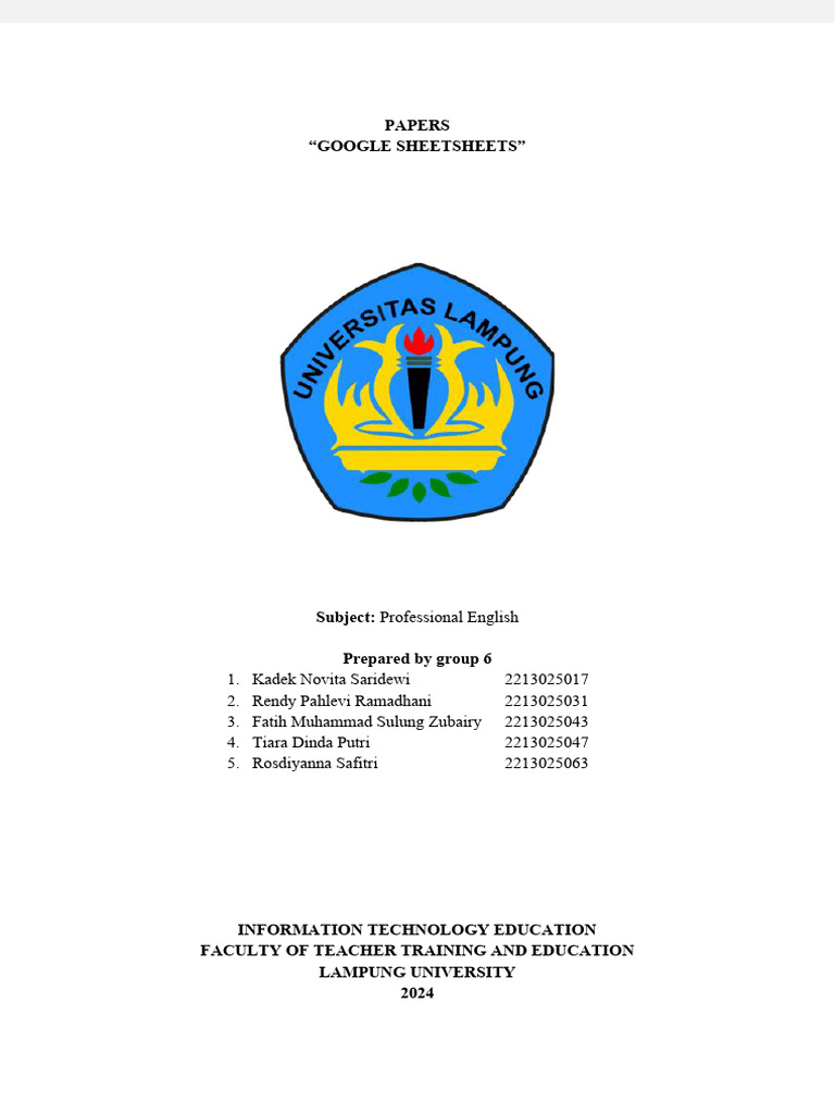 SPREADSHEET KELOMPOK 6. BAHASA INGGRIS PROFESI - Id.en | Download Free ... SPREADSHEET KELOMPOK 6. BAHASA INGGRIS PROFESI - Id.en | Download Free ...