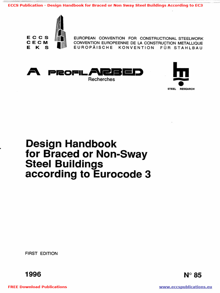 ECCS 085 - Design Handbook For Braced or Non-Sway Steel Buildings According To Eurocode 3 | PDF ...