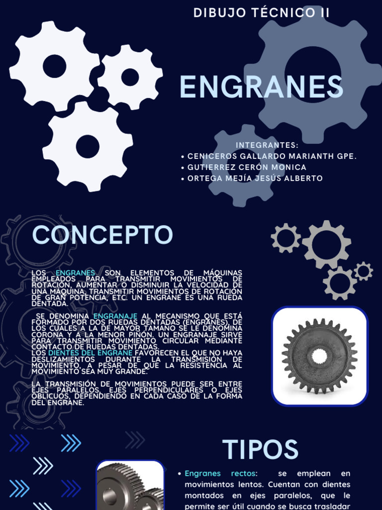 ENGRANES | PDF | Engranaje | Eje