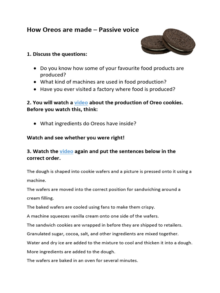 How Oreos are made | PDF