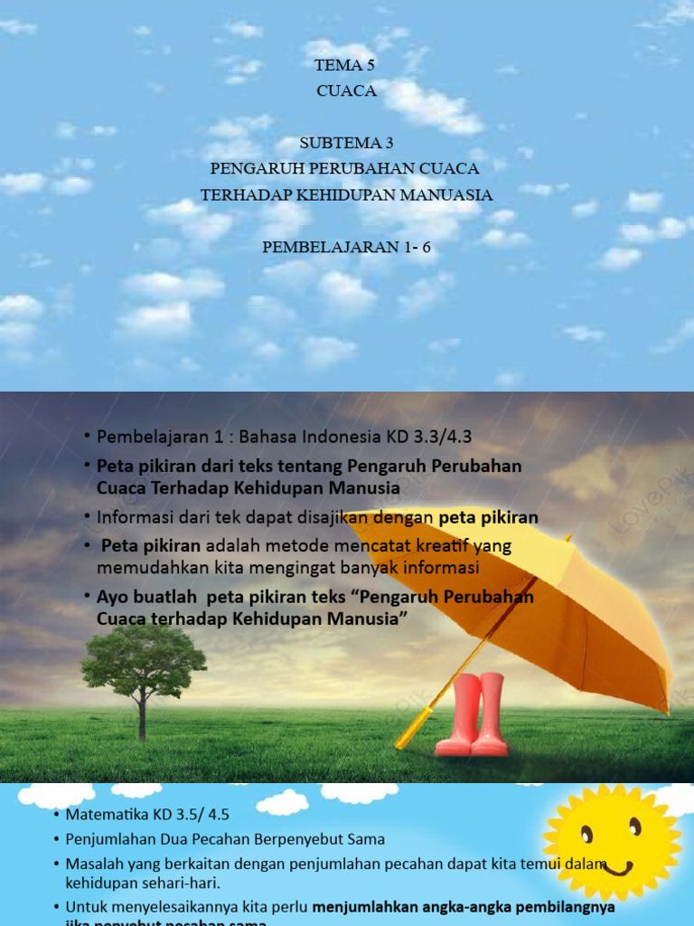 Tema 5 SB 3 KLS 3 | PDF | Karier & Perkembangan | Kajian Bahasa Asing