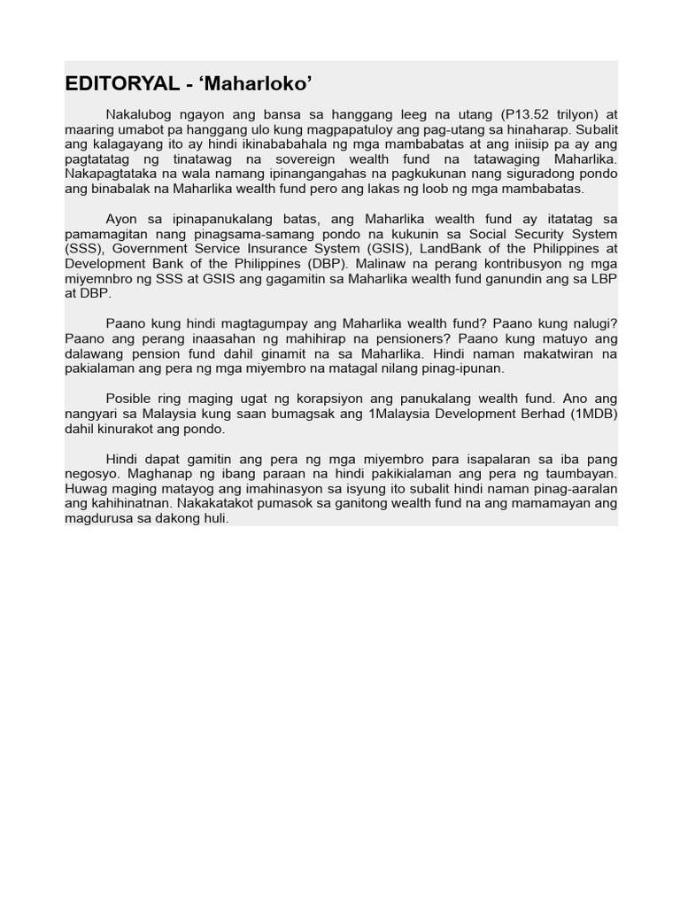 Editorial Writing Procedure | PDF