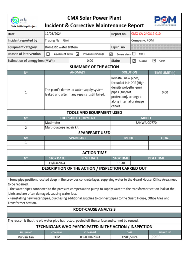CMX CM 240312 Domestic Water System | PDF | Plumbing | Mechanical ...