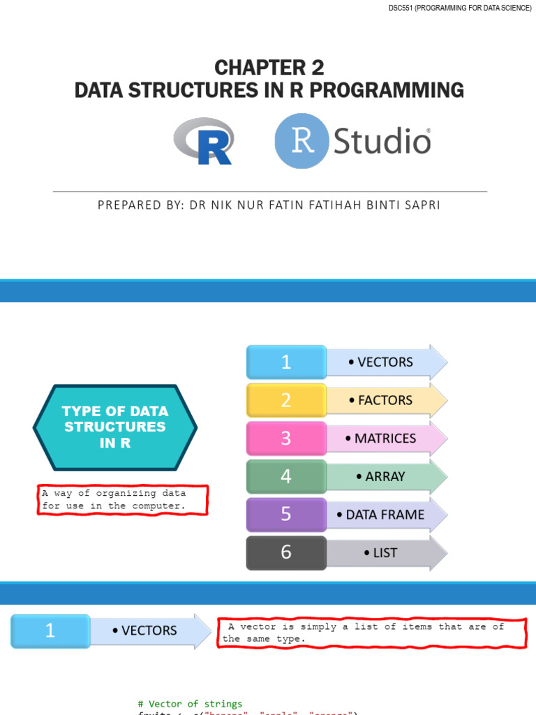 Chapter 2 Data Structures in R | Download Free PDF | Computer Programming | Computer Data