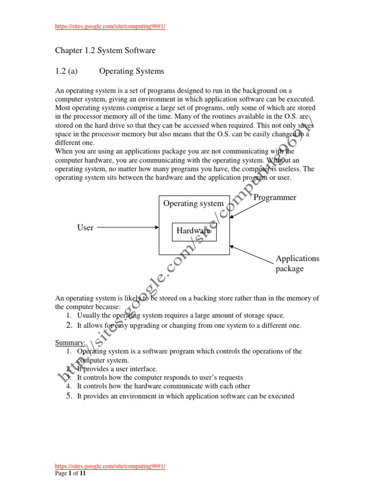 1.2 Operating System | PDF | Operating System | Graphical User Interfaces