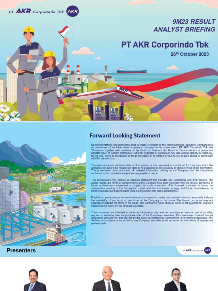 Presentation PT AKR Oct 2023 | PDF | Dividend | Expense