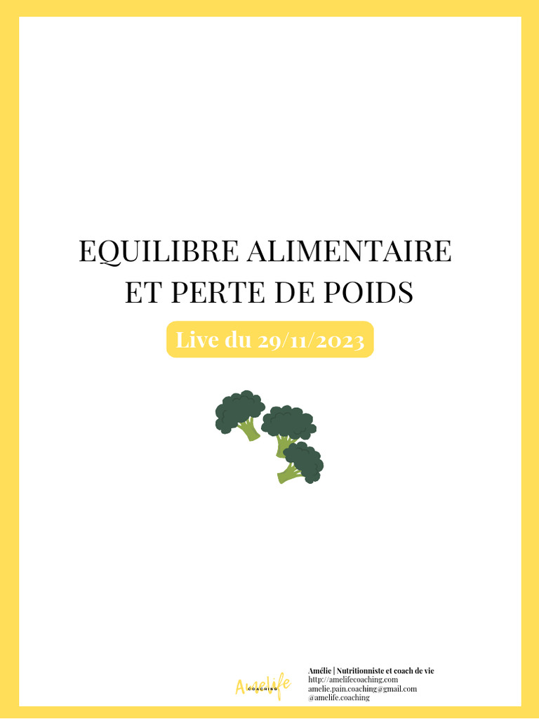 Equilibre Alimentaire et perte de poids.pdf · version 1 | PDF