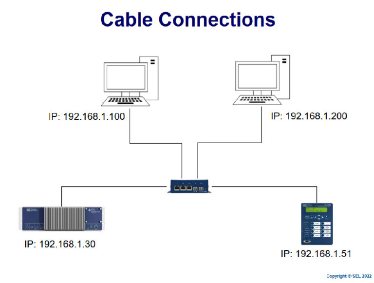 SEL RTAC Cable Connection | PDF