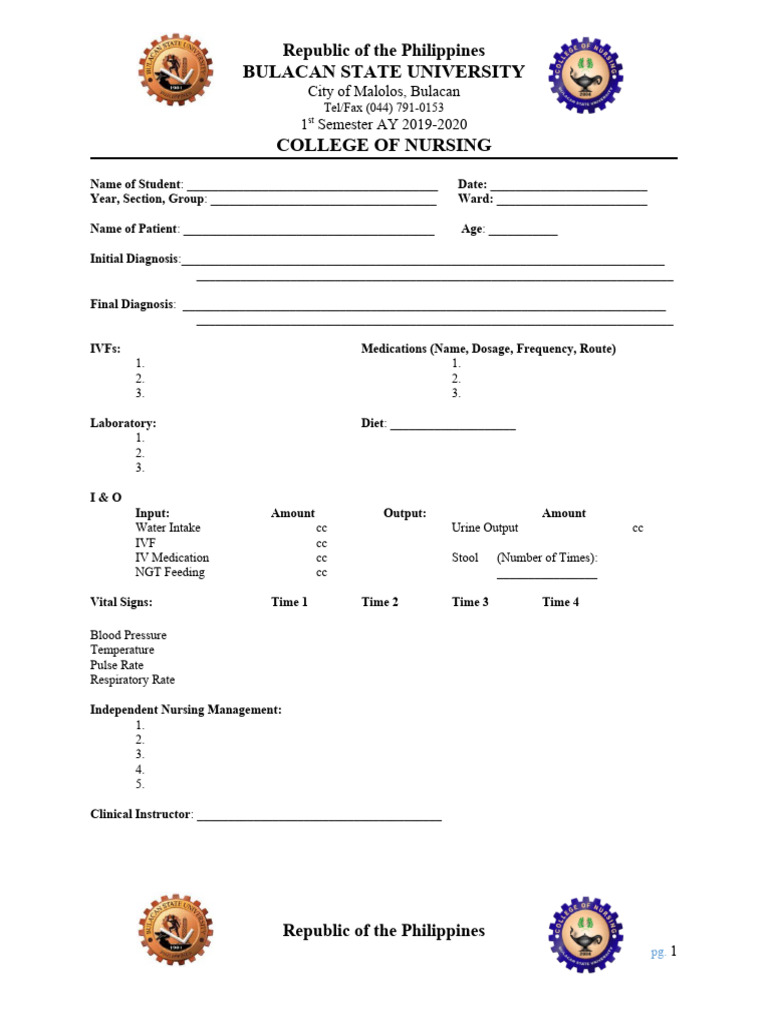 Kardex Paper for Nursing Students | PDF | Clinical Medicine | Medical ...