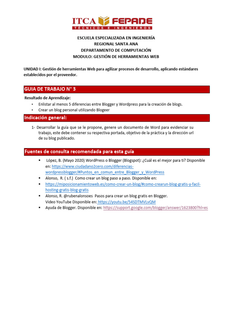 GP-3 - GHW | PDF | Blog | Word Press