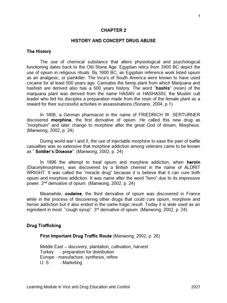 Learning Module in Vice DRUGS 2021 | PDF | Drugs | Substance Abuse