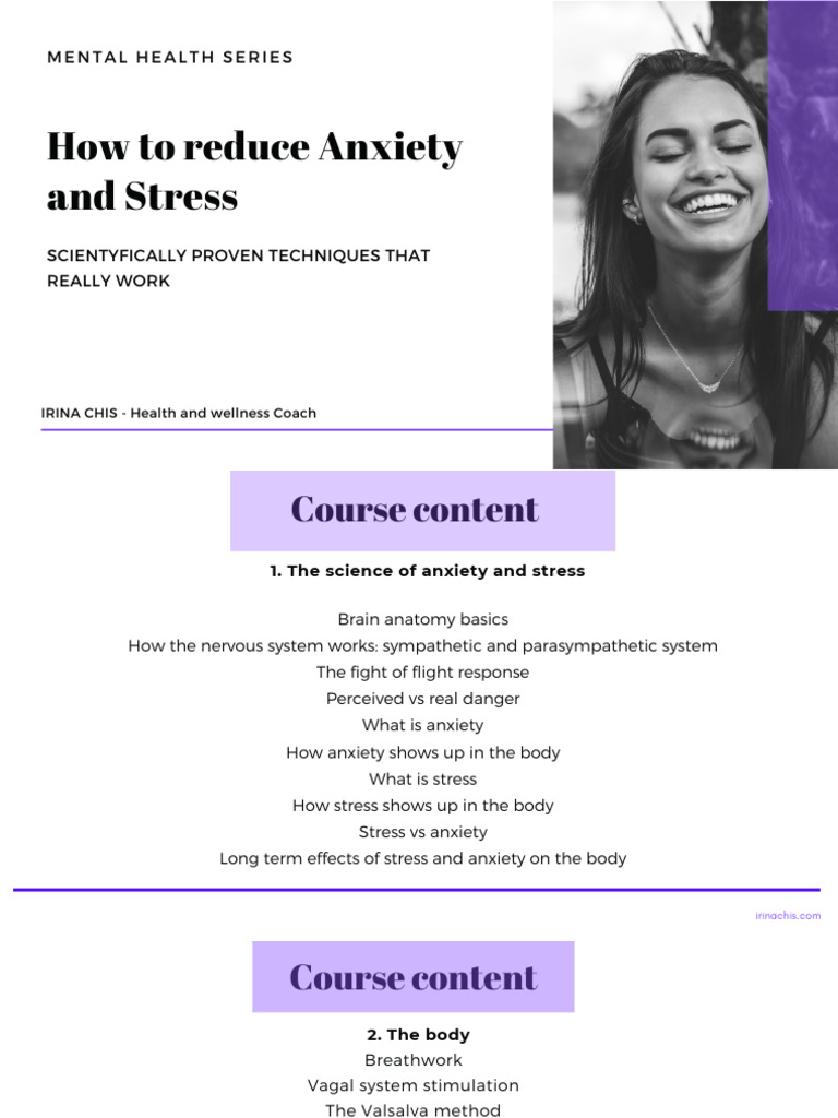 How To Reduce Anxiety and Stress | PDF | Anxiety | Stress (Biology)