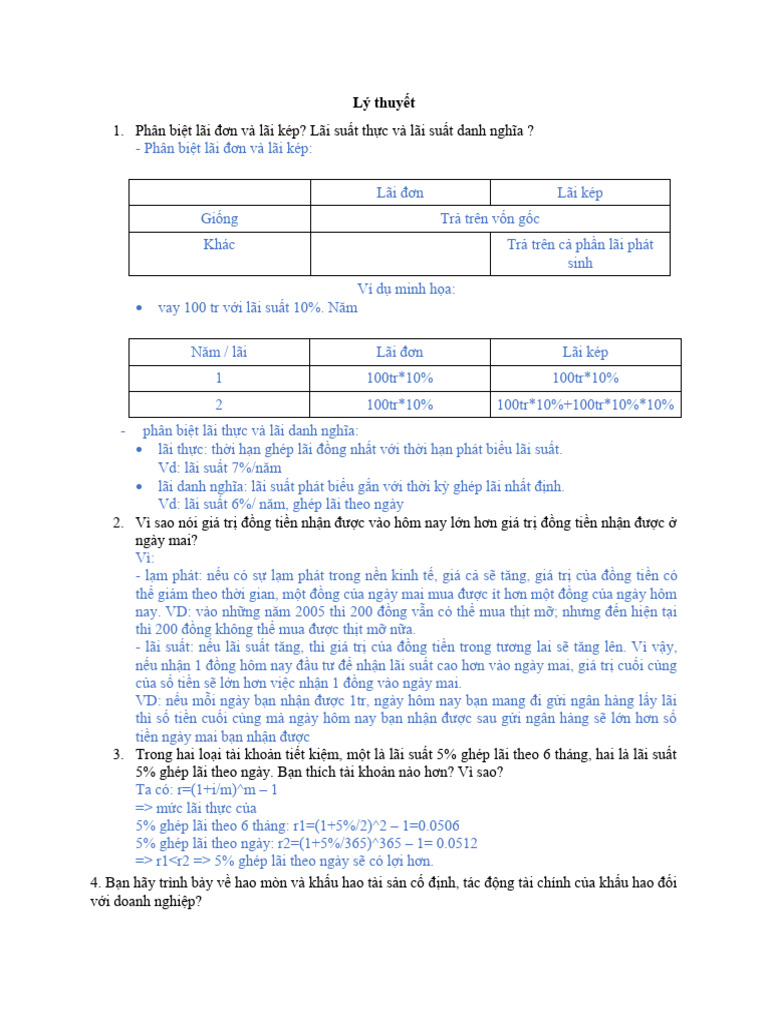 Bài tập QTTC 2 | PDF