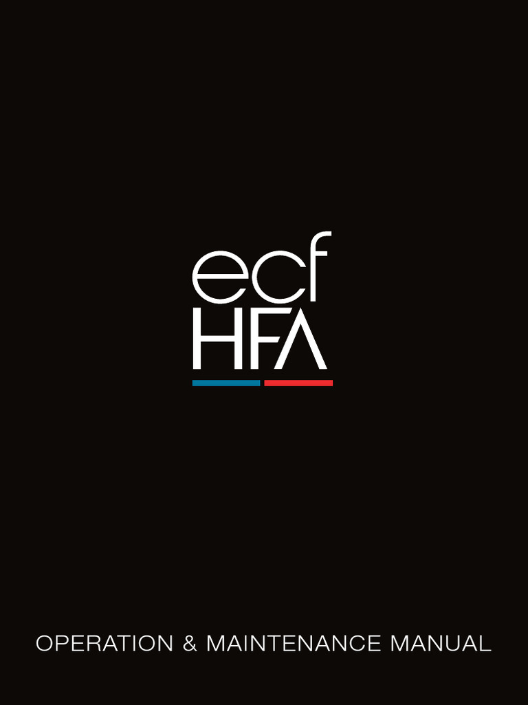 ECF - HFA Operations and Maintenance Manual | PDF | Chair | Textiles