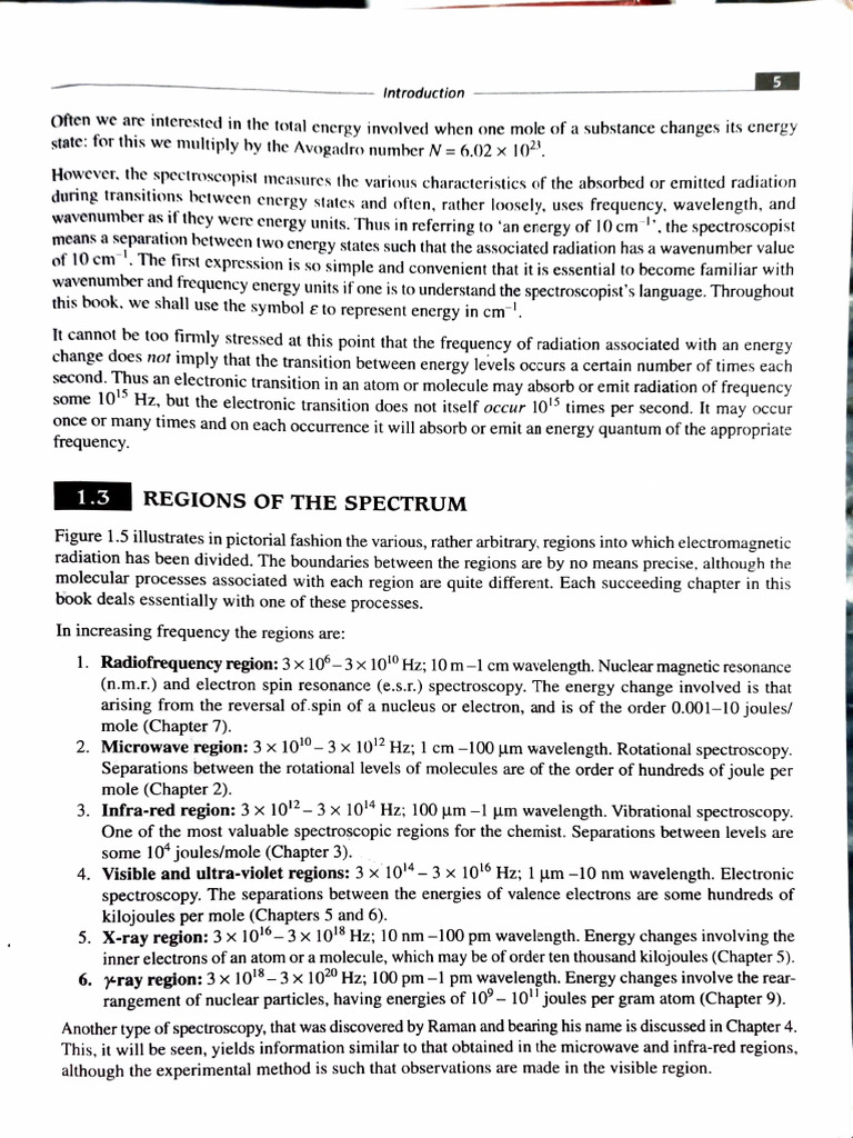 molecular spectroscopy 1 | PDF | Spectroscopy | Electromagnetic Radiation
